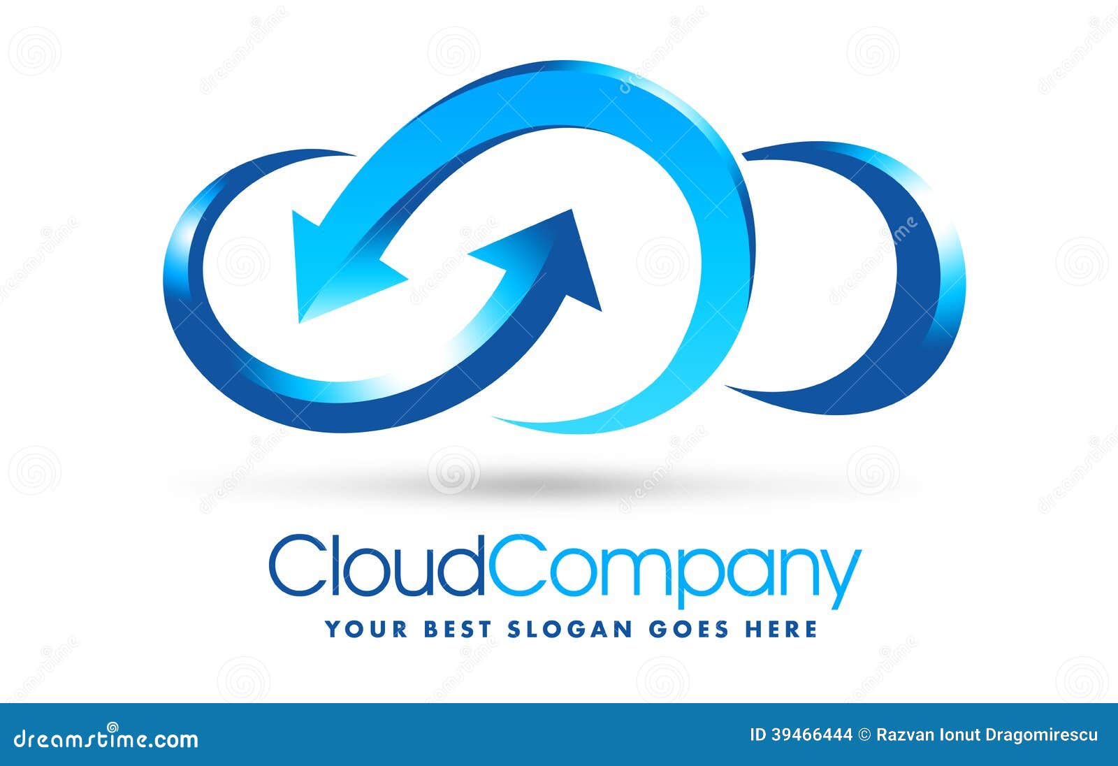 Wolken-Logo stock abbildung. Illustration von aktivität - 39466444