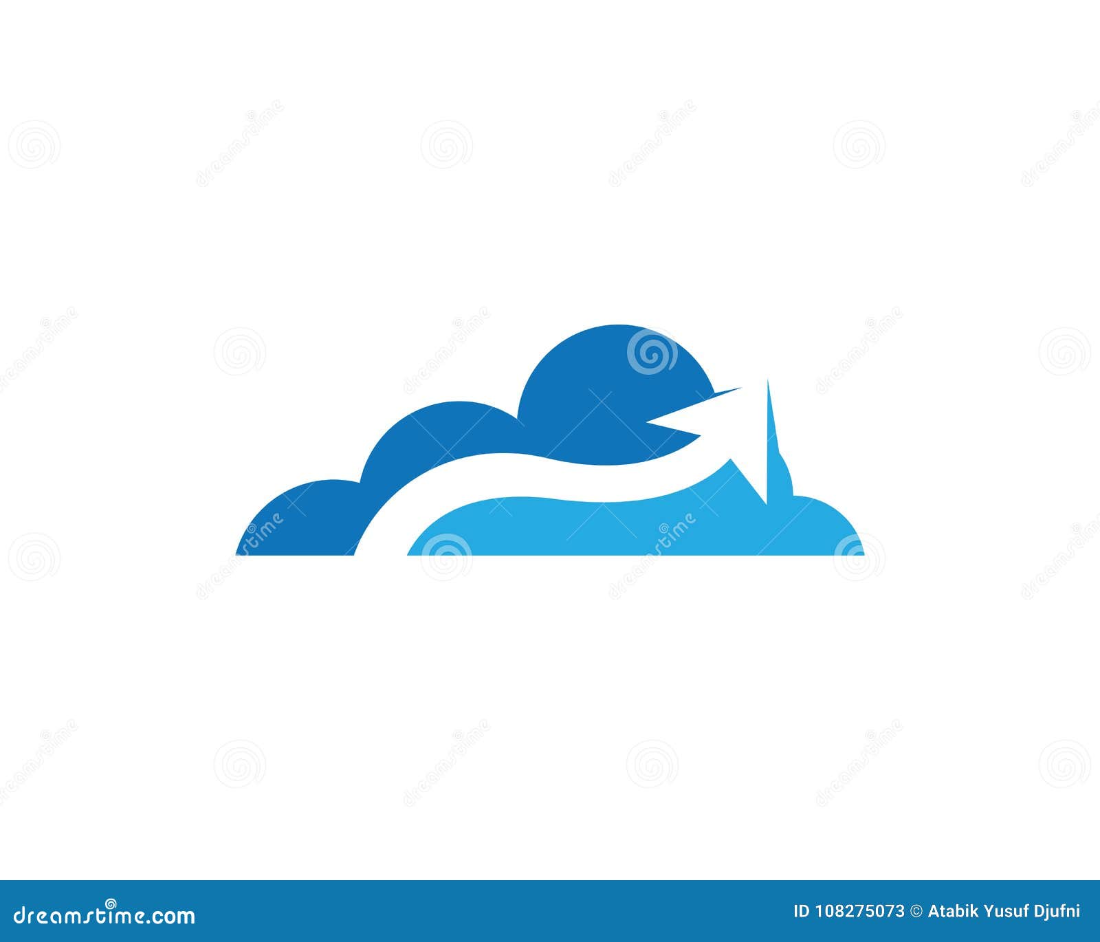 Wolken-Logo Template-Illustration Vektor Abbildung - Illustration von ...