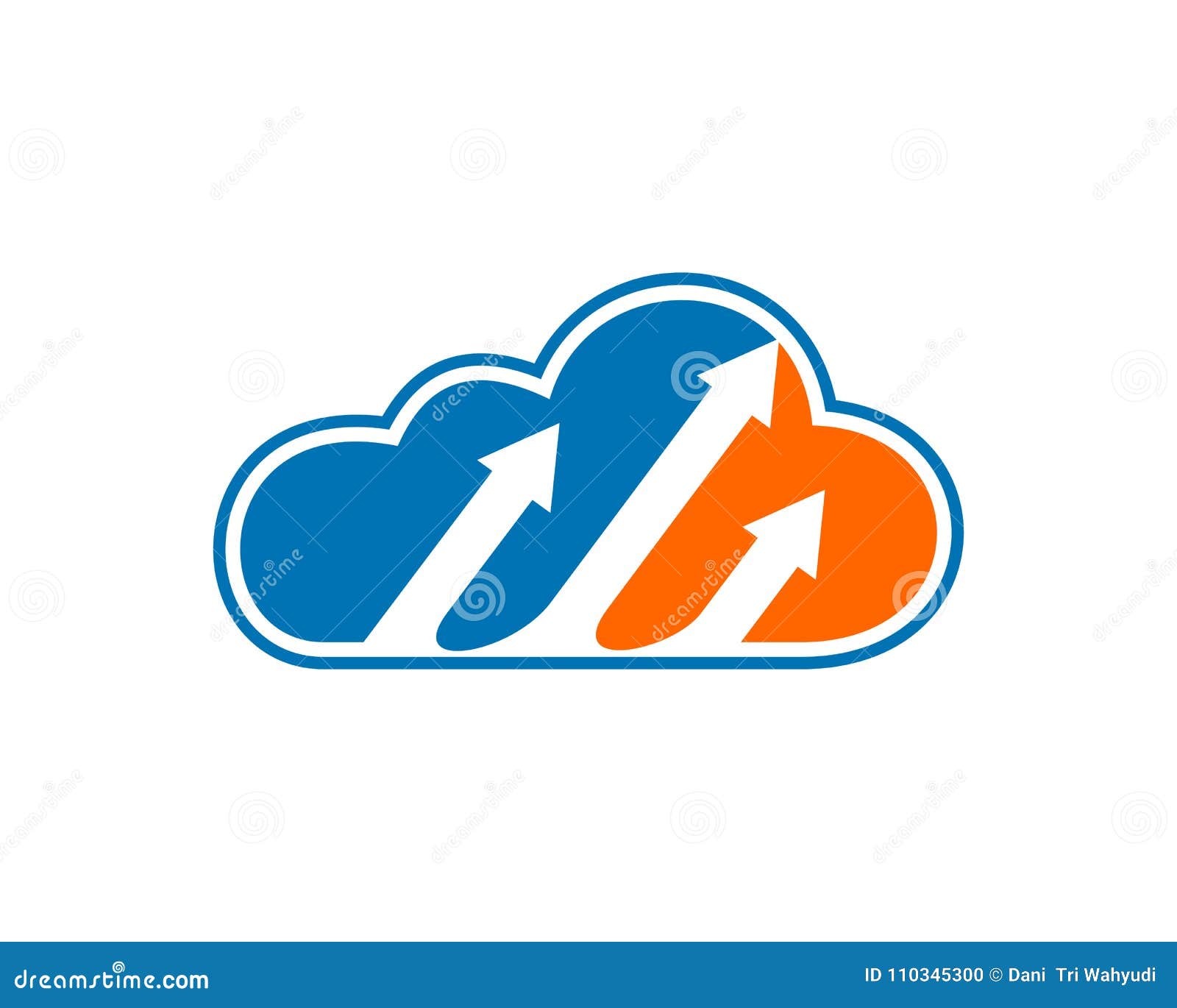 Wolken-Logo Template-Illustration Vektor Abbildung - Illustration von ...