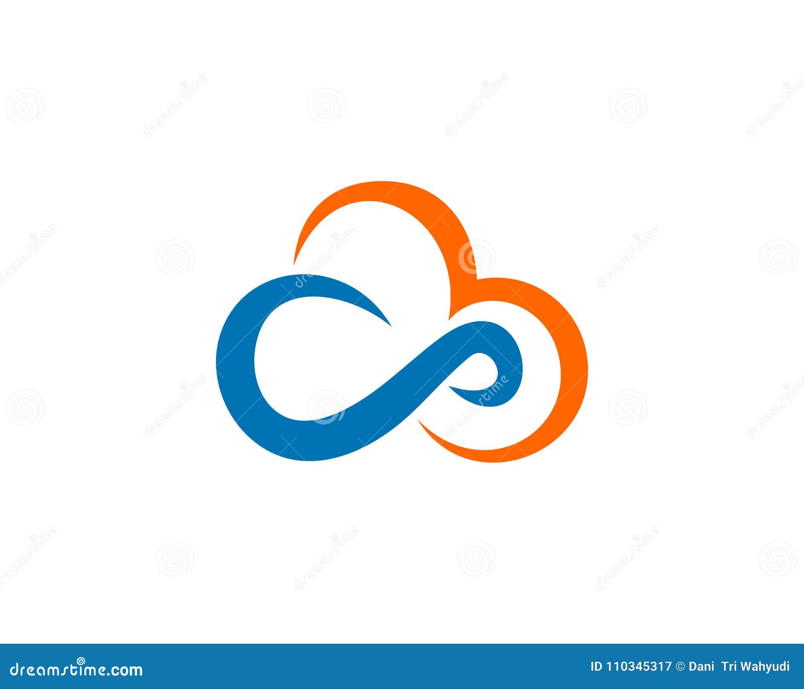 Wolken-Logo Template-Illustration Vektor Abbildung - Illustration von ...