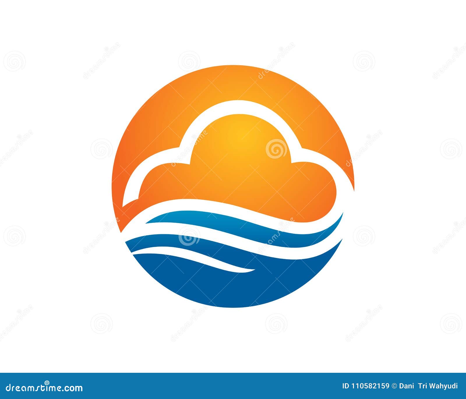 Wolken-Logo Template-Illustration Stock Abbildung - Illustration von ...