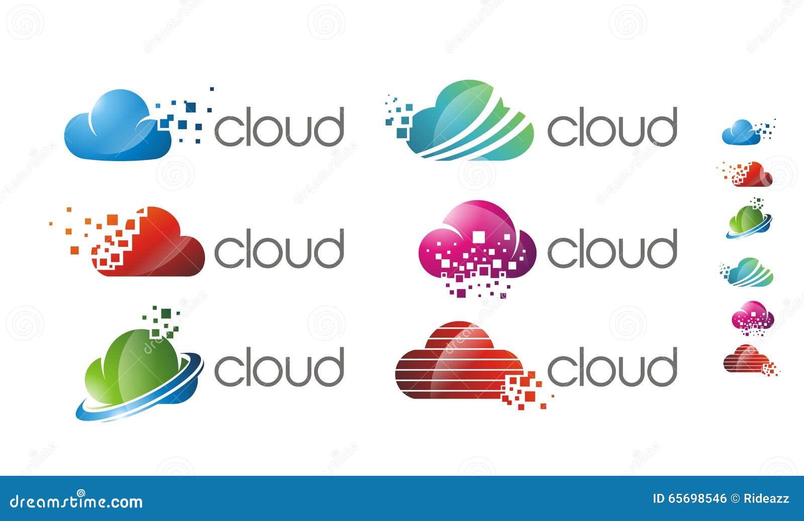 Wolken-Software-Steigungs-Logo Stock Abbildung - Illustration von ...