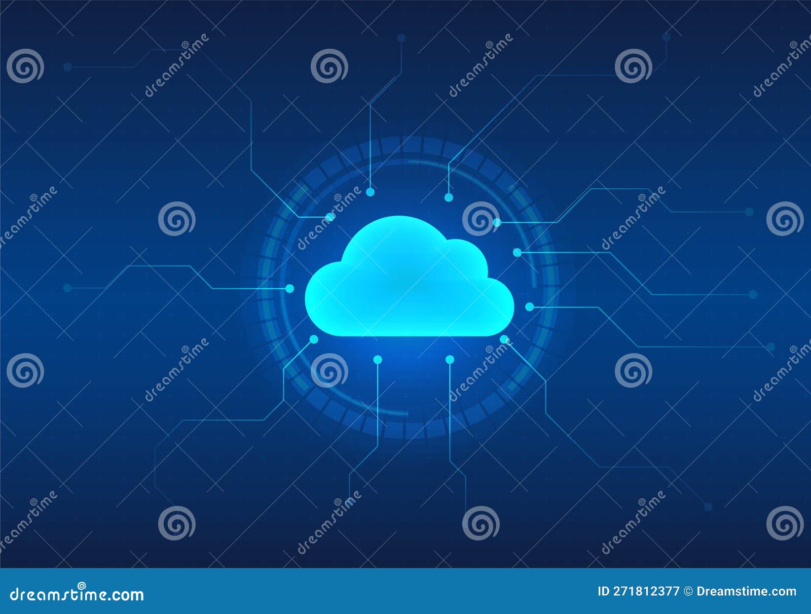 Wolken Und Kreisen Der Technologie Helfen, Daten Zu Speichern Und Daten ... Wolken Und Kreisen Der Technologie Helfen, Daten Zu Speichern Und Daten ...
