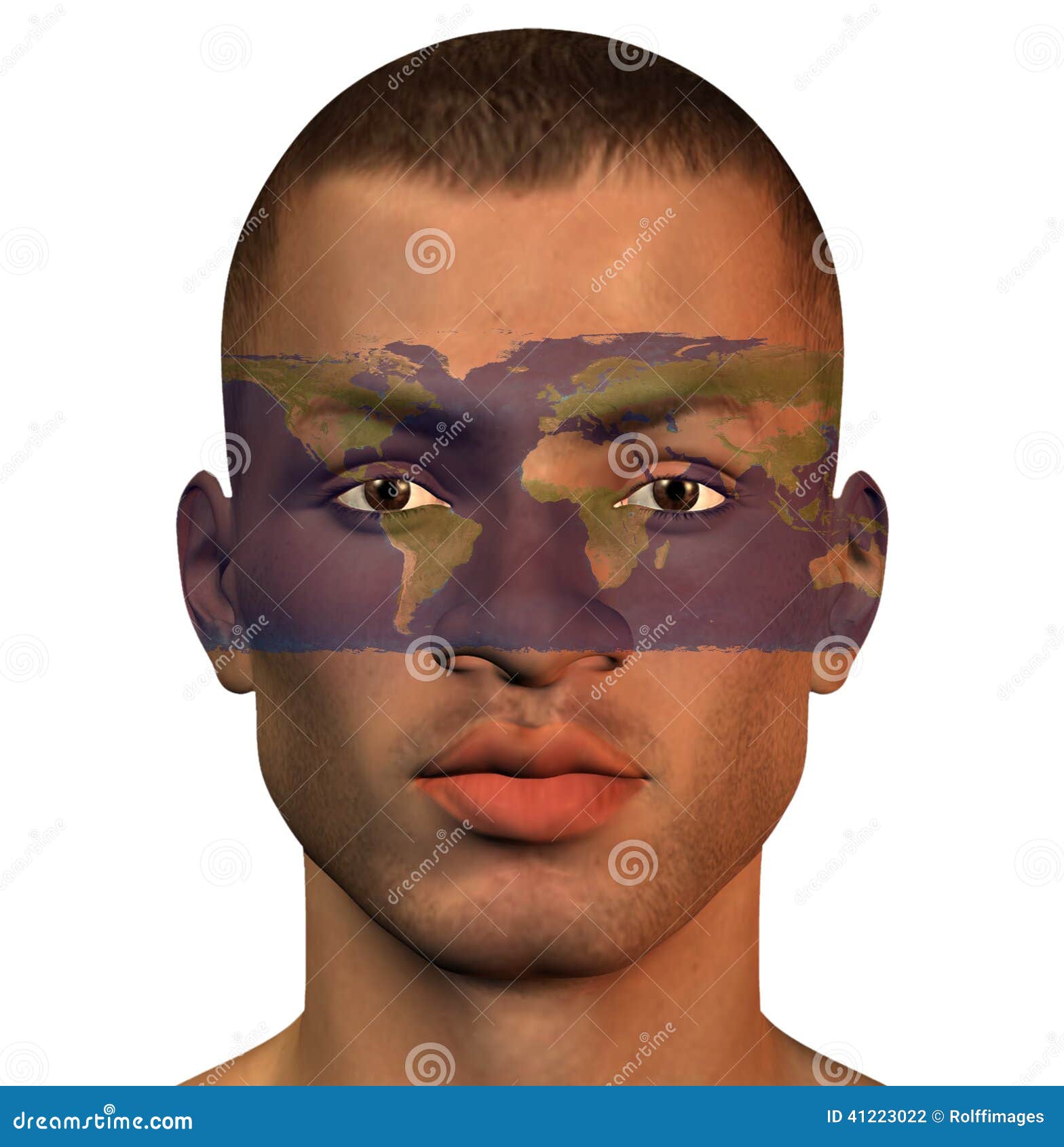 Wolrd Man stock illustration. Illustration of ancestry - 41223022