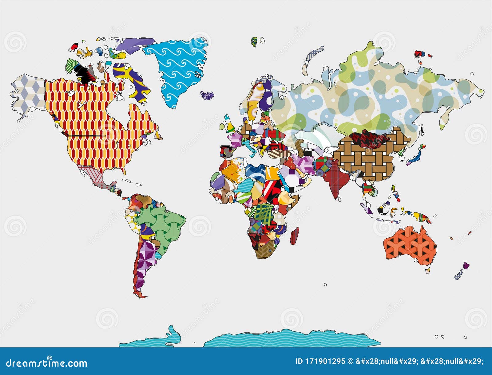 Amazing world map stock illustration. Illustration of sillar - 171901295