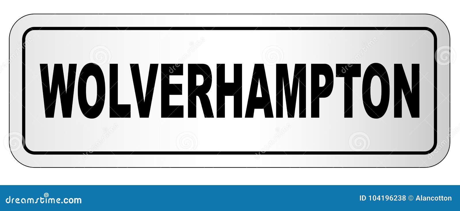Wolverhampton Nameplate Stock Illustrations – 1 Wolverhampton Nameplate ...