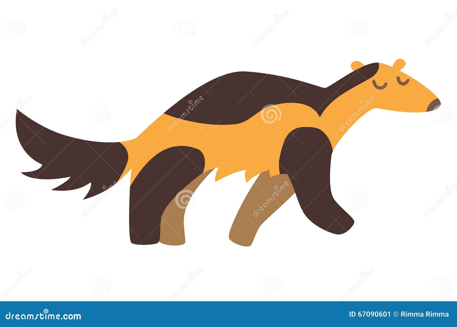 Wolverine. Flat Cartoon Vector Illustration | CartoonDealer.com #67090601