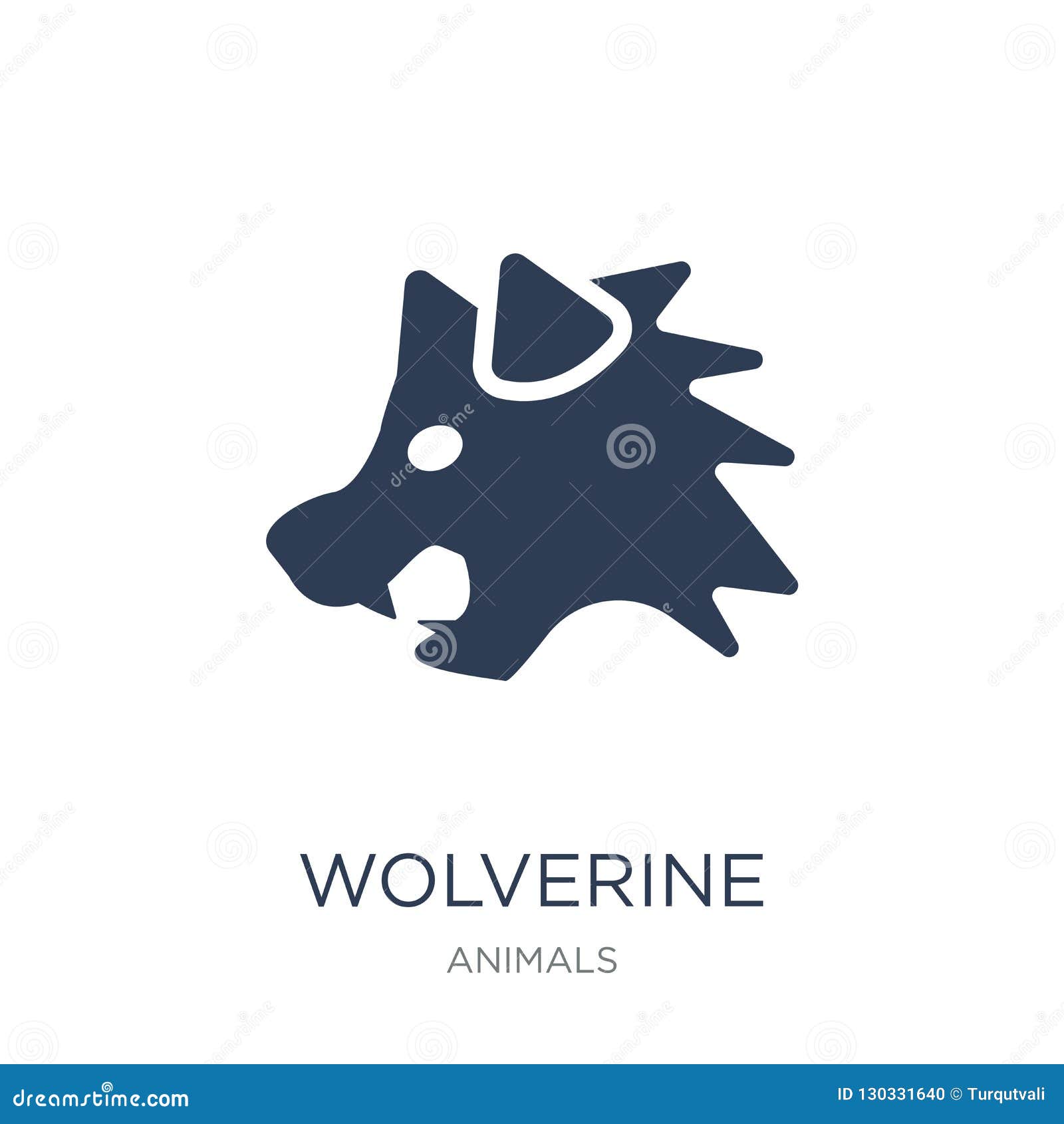 Wolverine Icon. Trendy Flat Vector Wolverine Icon on White Background ...