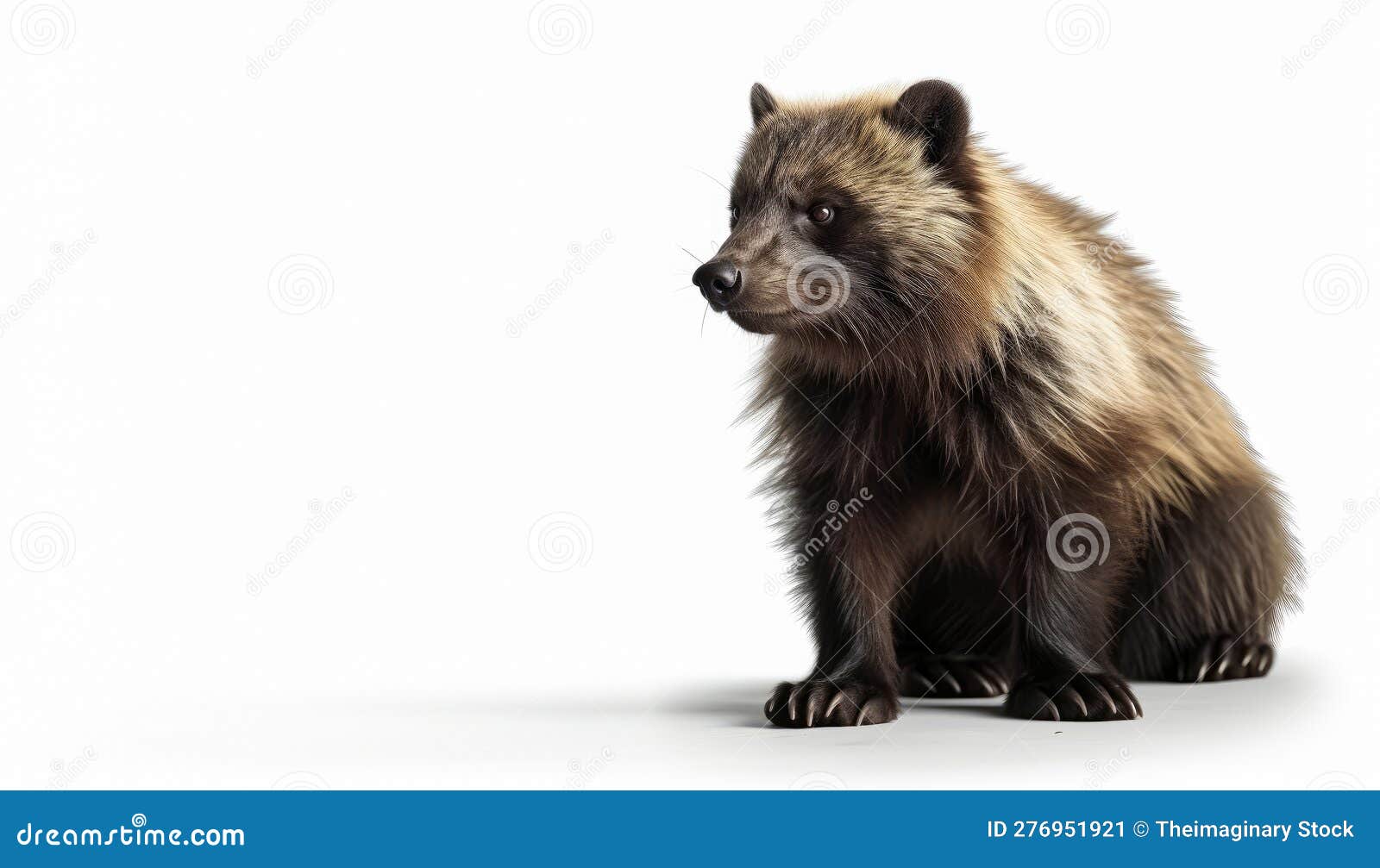 Wolverine On Isolated White Background Generative AI Stock Photo ...