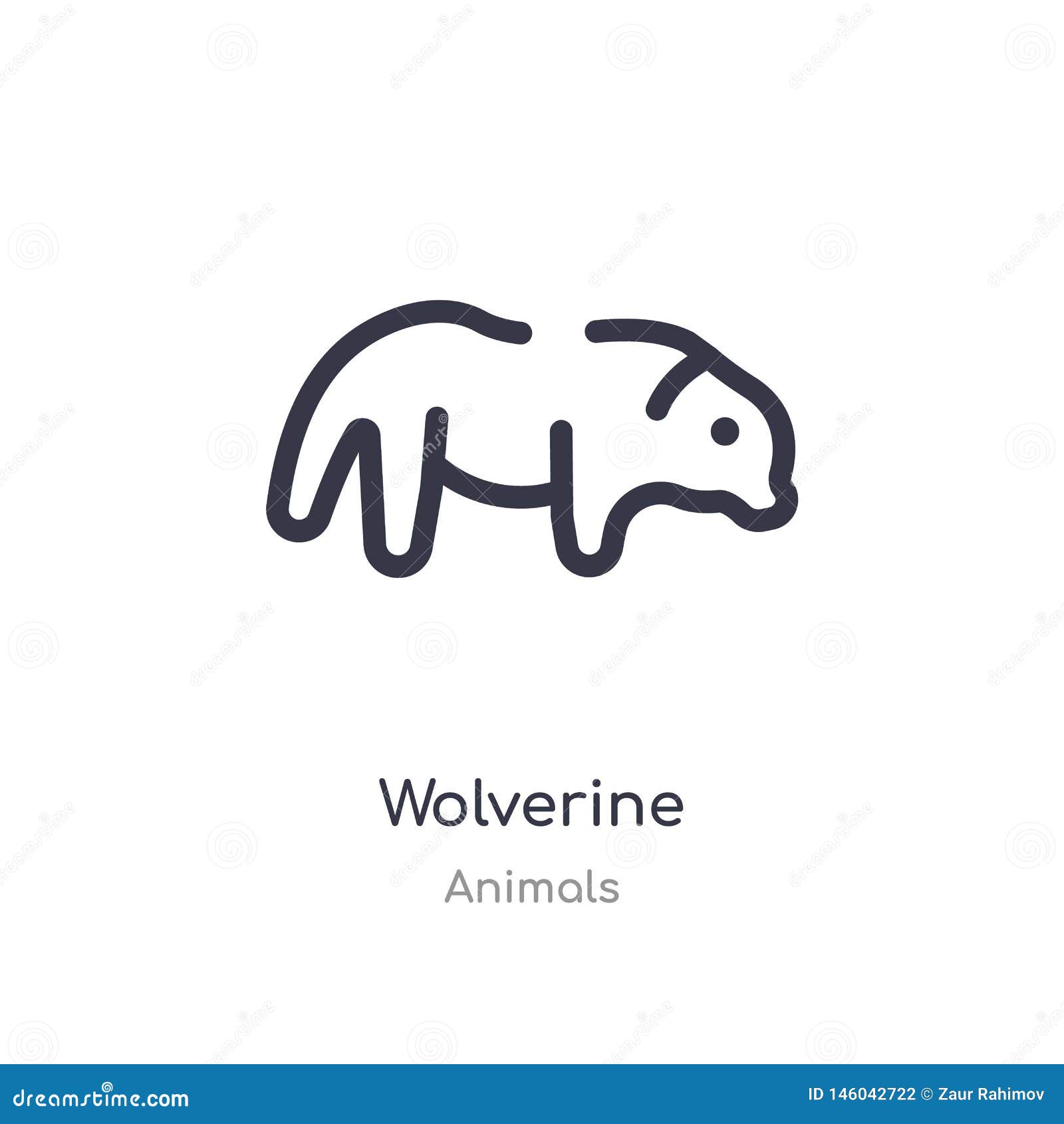 Wolverine Icon. Trendy Wolverine Logo Concept On White Background From ...