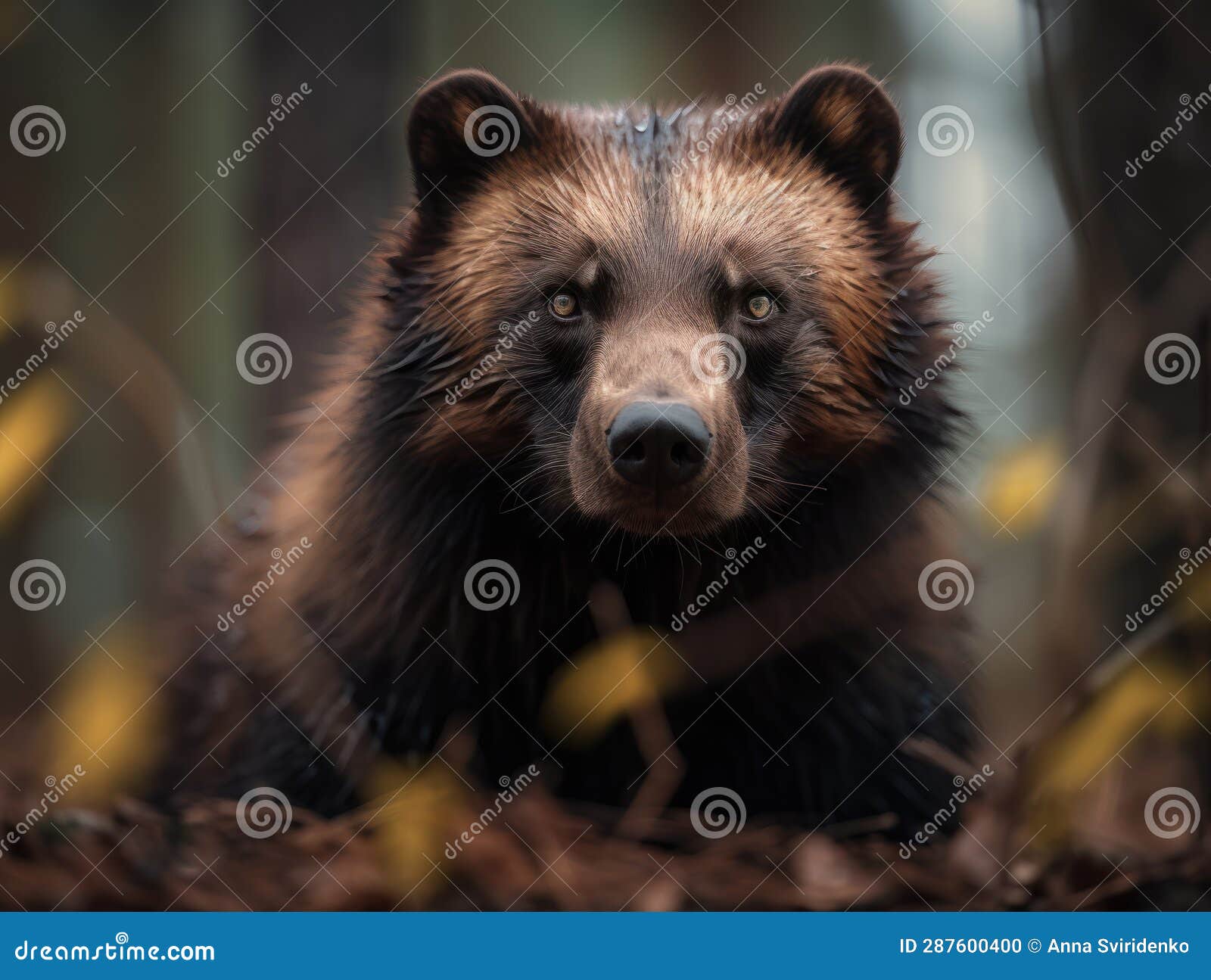 Wolverine Portrait Created with Generative AI Technology Stock ...