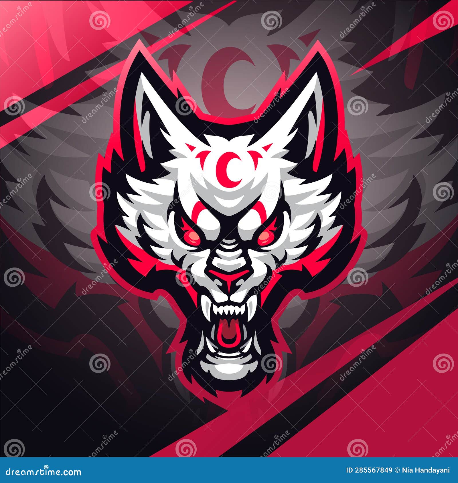 Hellhound Head Vector Graphic Royalty-Free Illustration | CartoonDealer ...