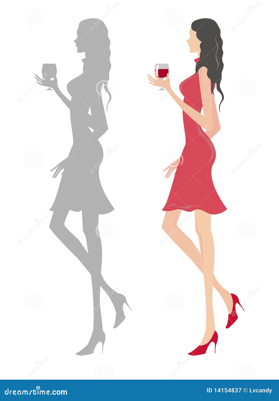 Woman stock vector. Illustration of abstract, lady, cartoon - 14154837