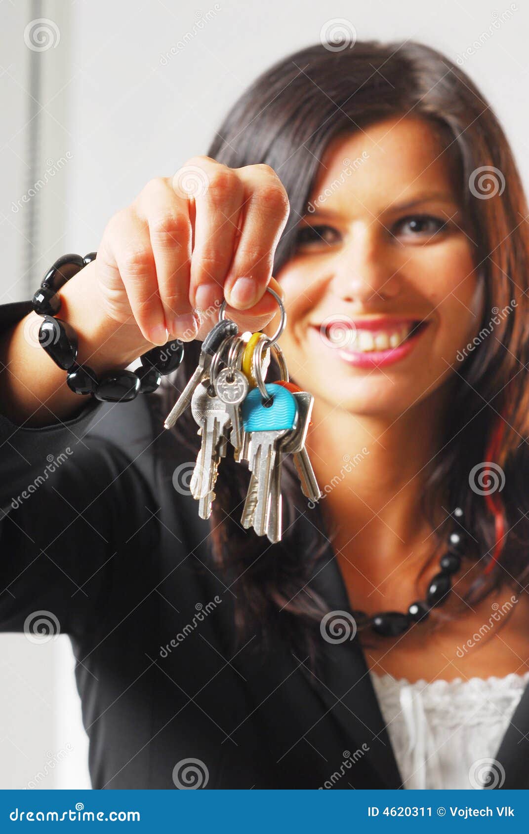 Woman stock image. Image of woman, keys, bunch, hand, black - 4620311