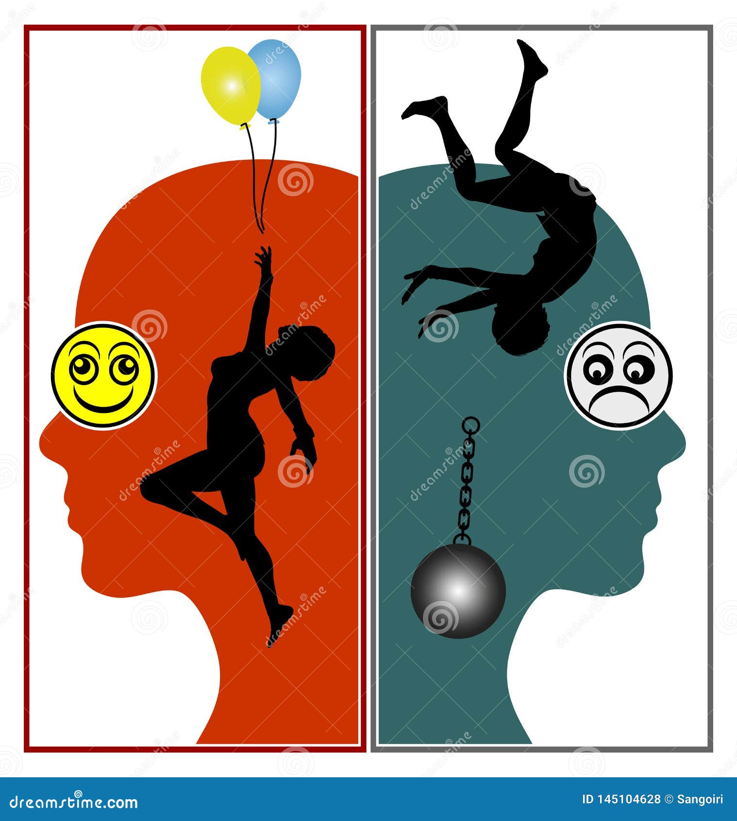 Manic Episode As A Problem That Makes Life Harder - Symbolized By A ... Manic Episode As A Problem That Makes Life Harder - Symbolized By A ...