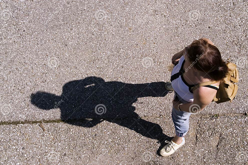 Woman from above_2 stock image. Image of lonely, point - 2840155