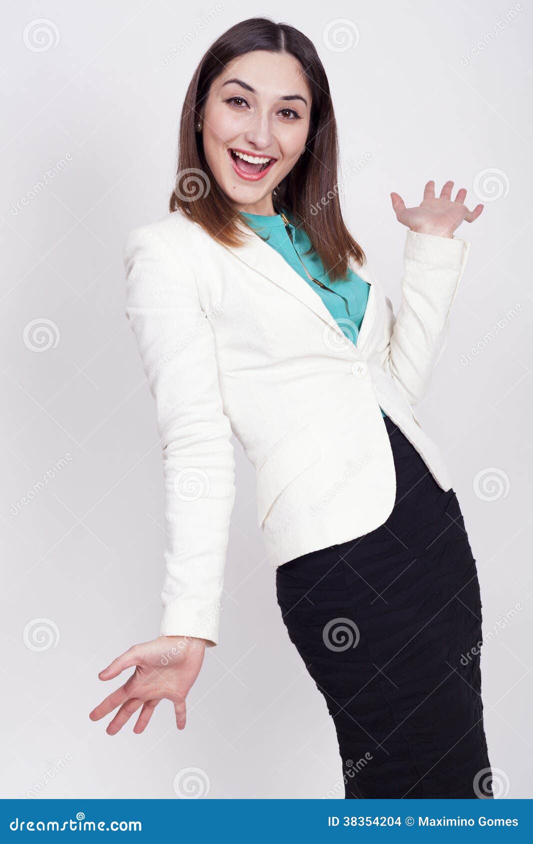 Woman with Active Expressions Stock Photo - Image of confident, person ...