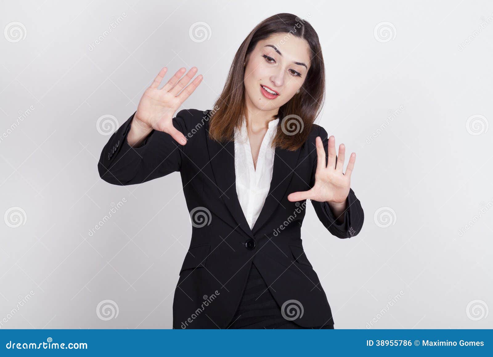 Woman with Active Expressions Stock Photo - Image of face ...