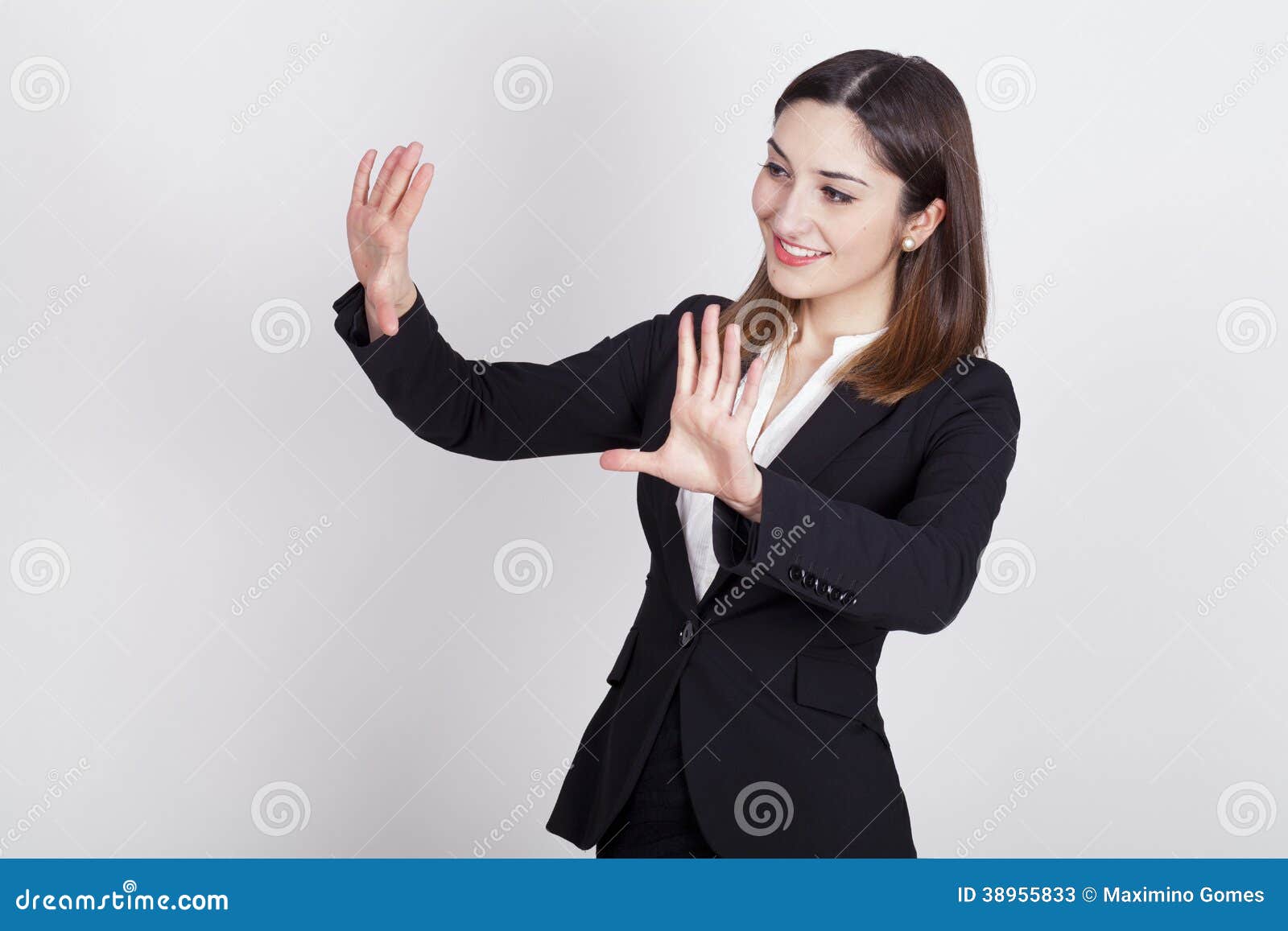 Woman with Active Expressions Stock Image - Image of professional ...