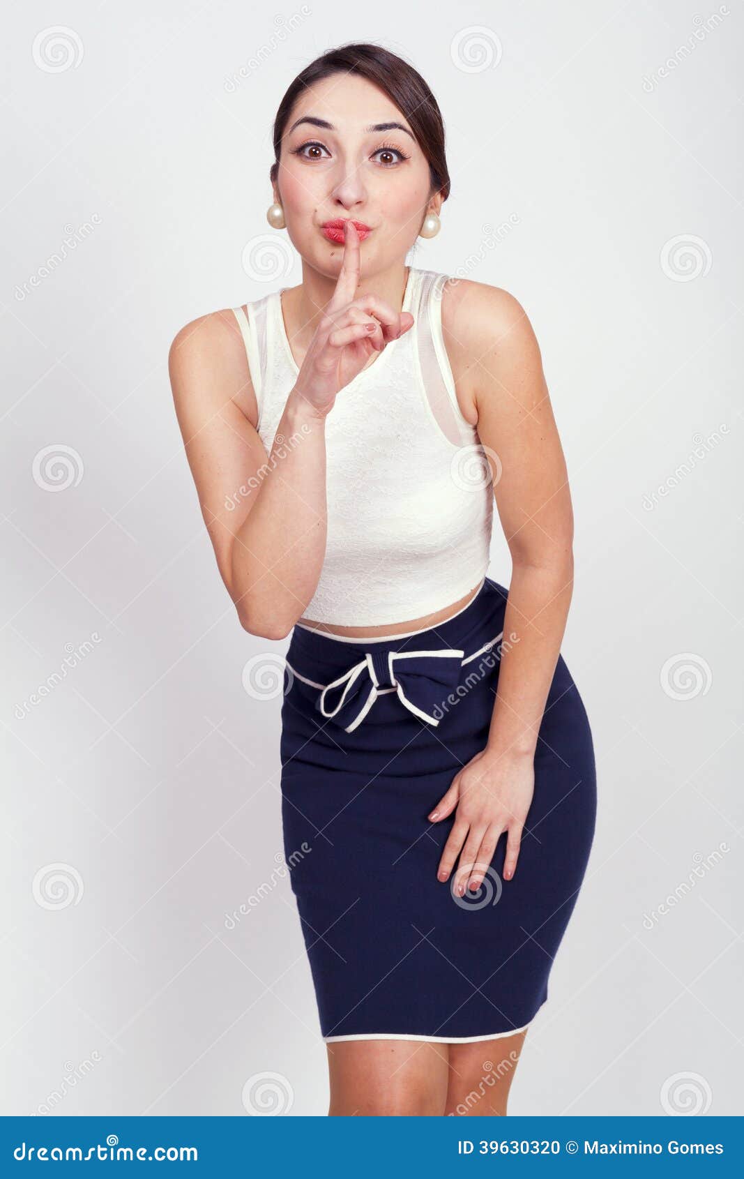 Woman with Active Expressions Stock Photo - Image of beautiful, adult ...