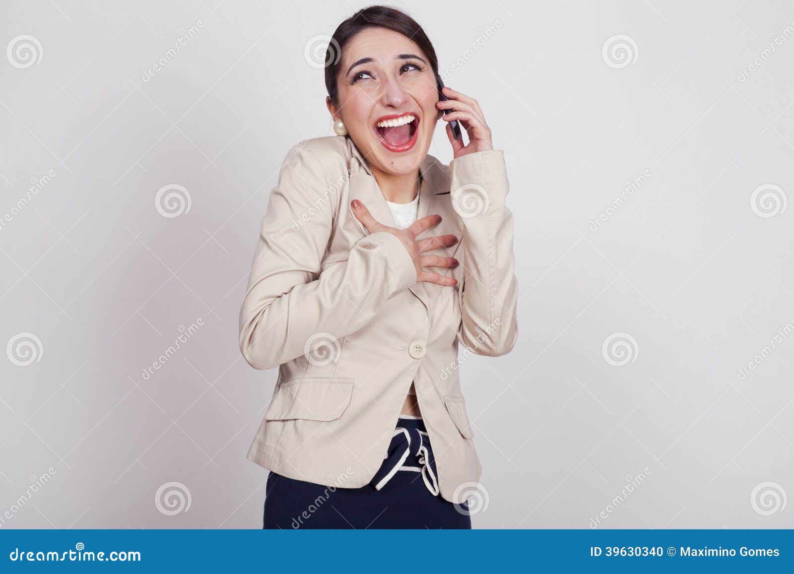 Woman with Active Expressions Stock Photo - Image of female, perfect ...