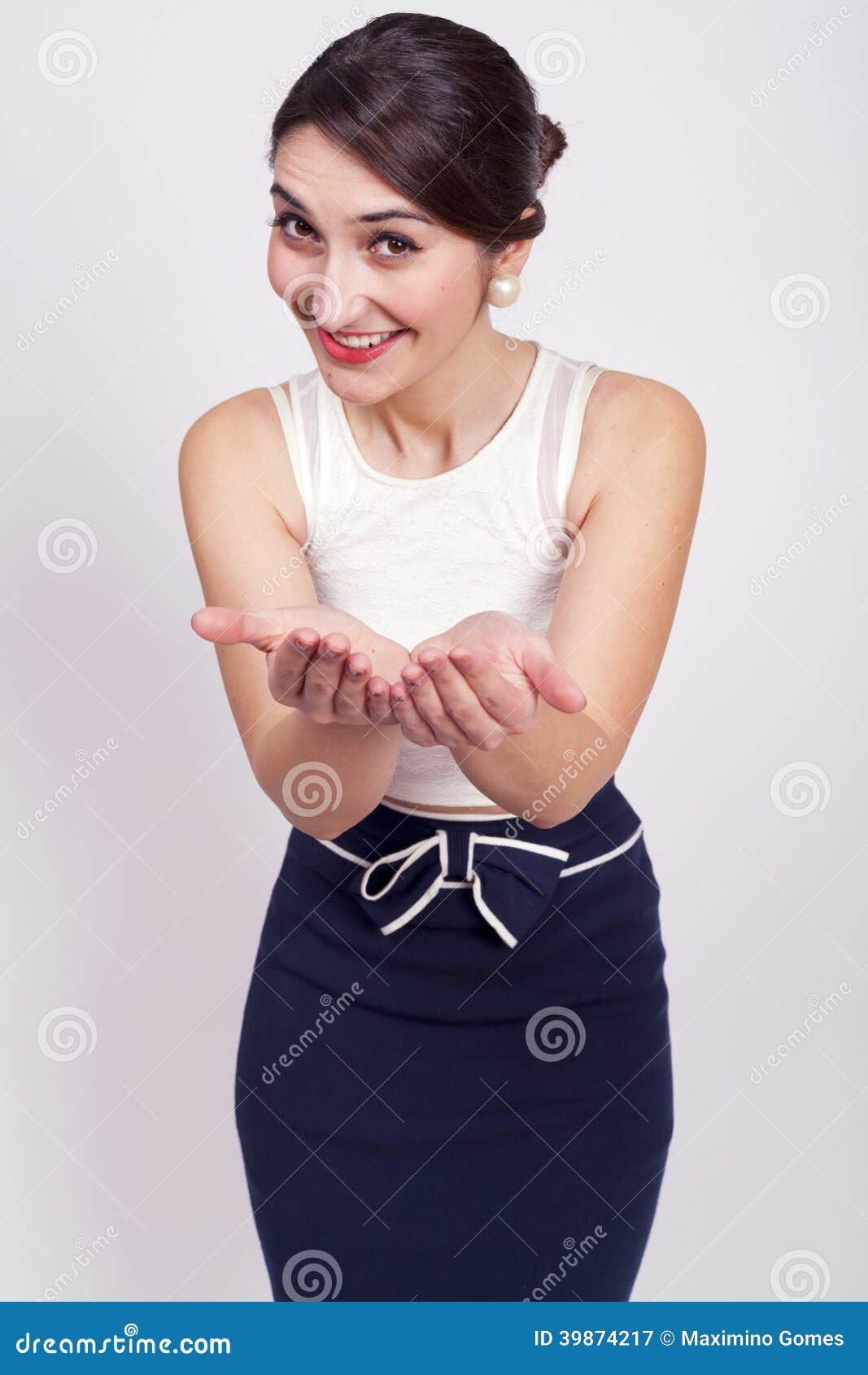 Woman with Active Expressions Stock Image - Image of expressions ...