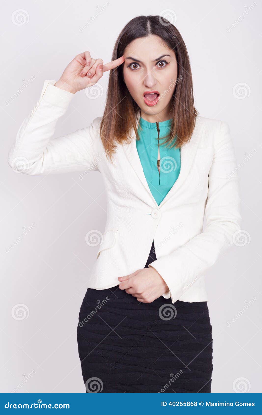 Woman with Active Expressions Stock Photo - Image of expression, female ...