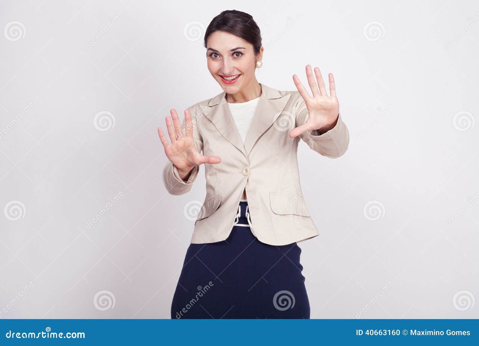 Woman with Active Expressions Stock Photo - Image of adult, friendly ...