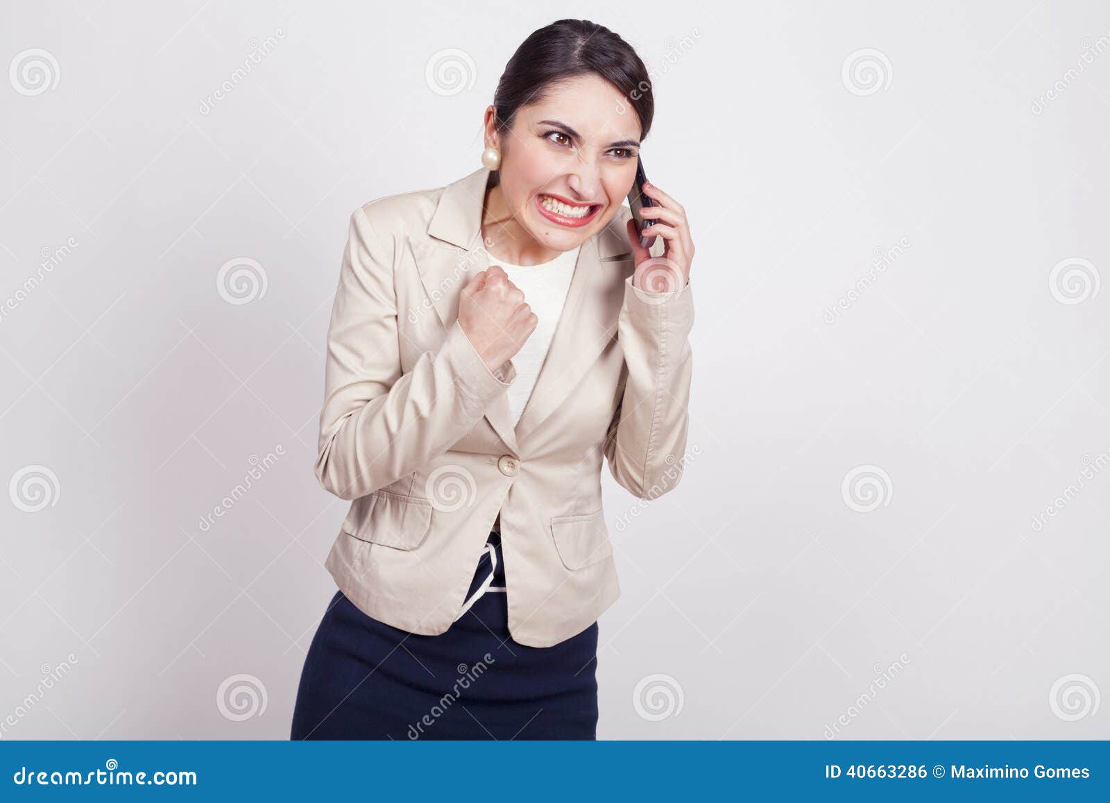 Woman with Active Expressions Stock Photo - Image of happy, confident ...