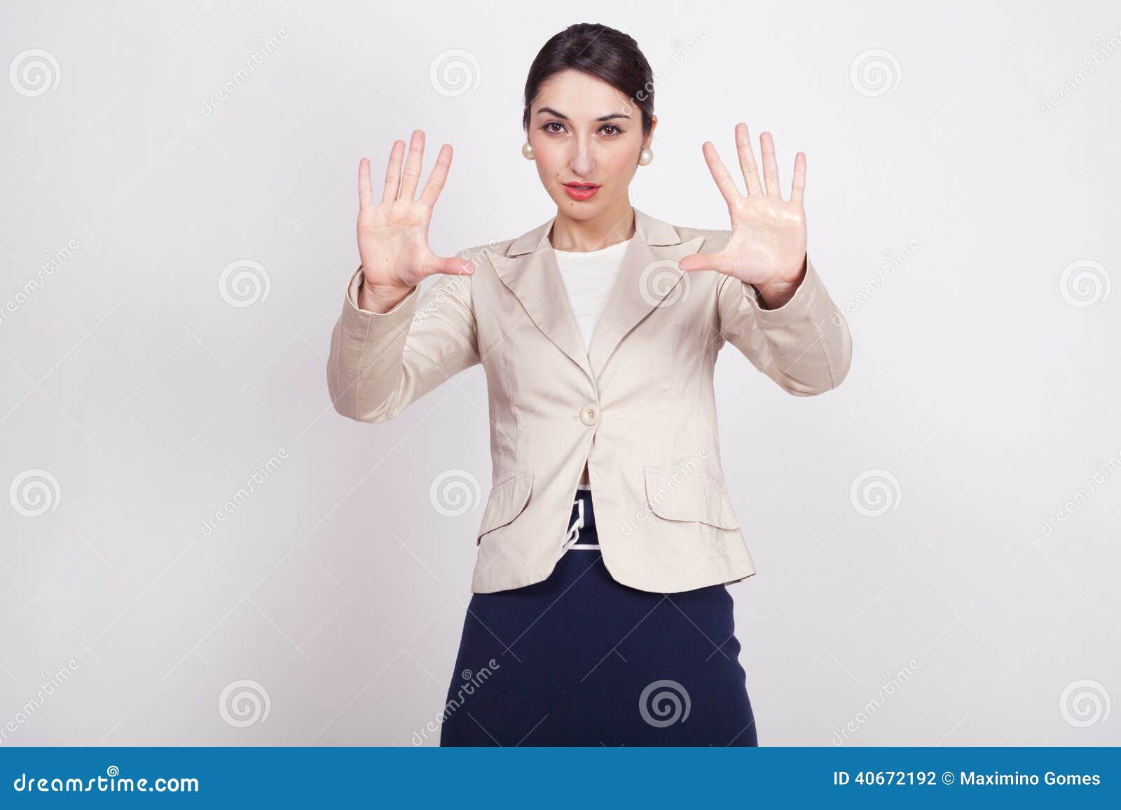 Woman with Active Expressions Stock Photo - Image of isolated, active ...