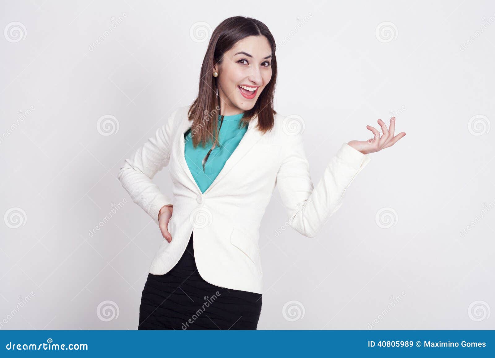 Woman with Active Expressions Stock Image - Image of office, caucasian ...