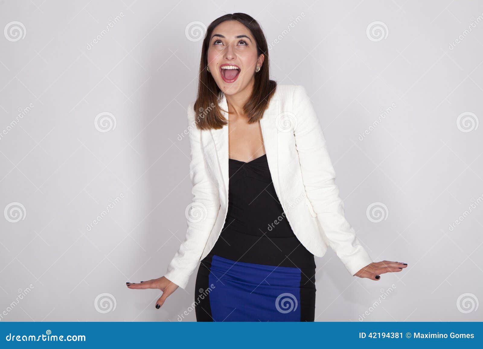 Woman with Active Expressions Stock Image - Image of expressions ...