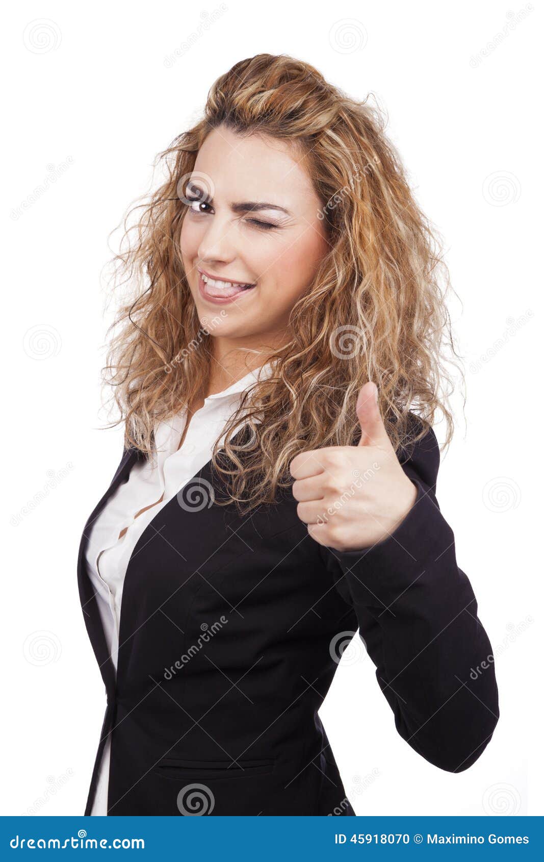 Woman with Active Expressions Stock Photo - Image of friendly ...