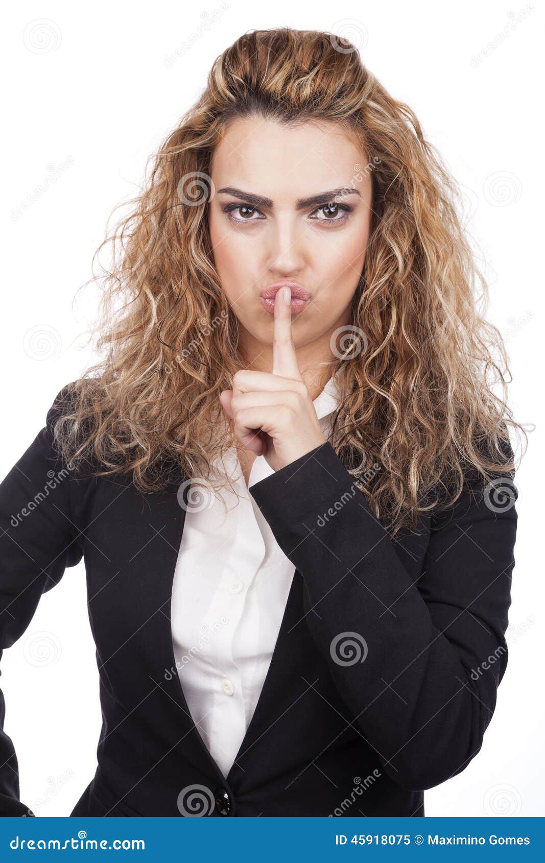 Woman with Active Expressions Stock Image - Image of good, professional ...