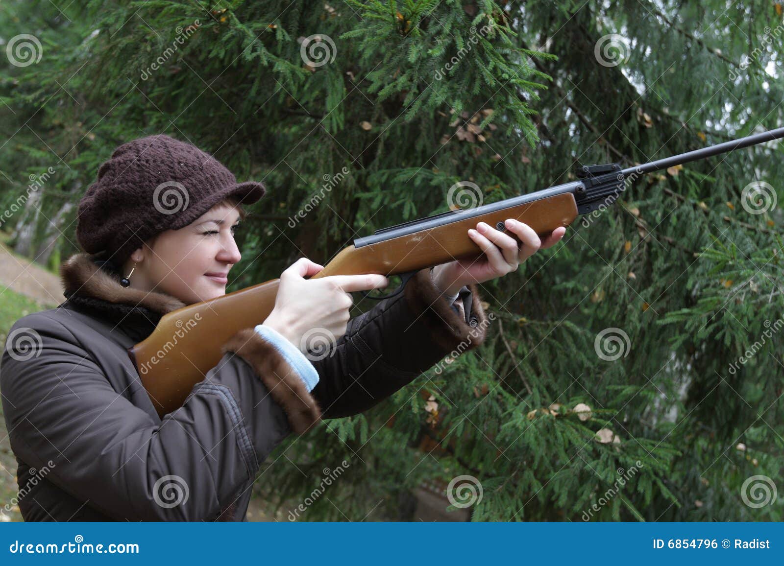 Woman aiming stock photo. Image of adult, women, firing - 6854796