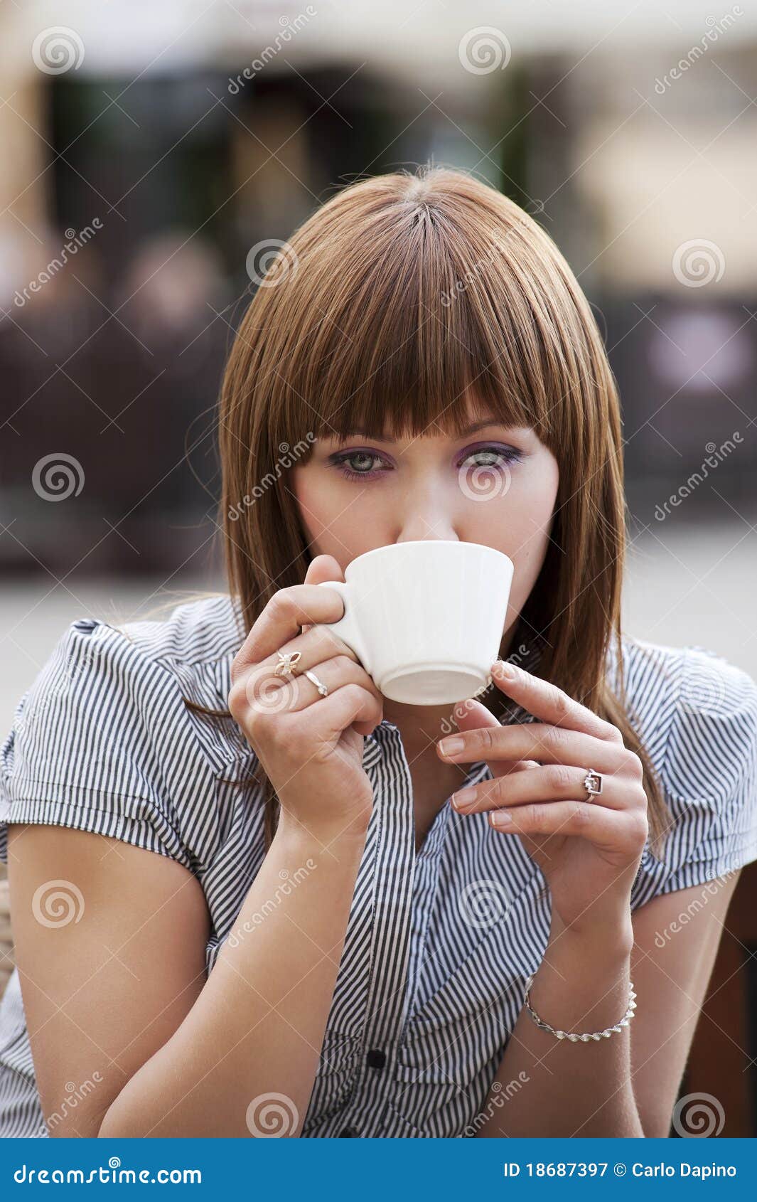 Woman Alone Drinking a Cup of Tea Stock Image - Image of breakfast ...
