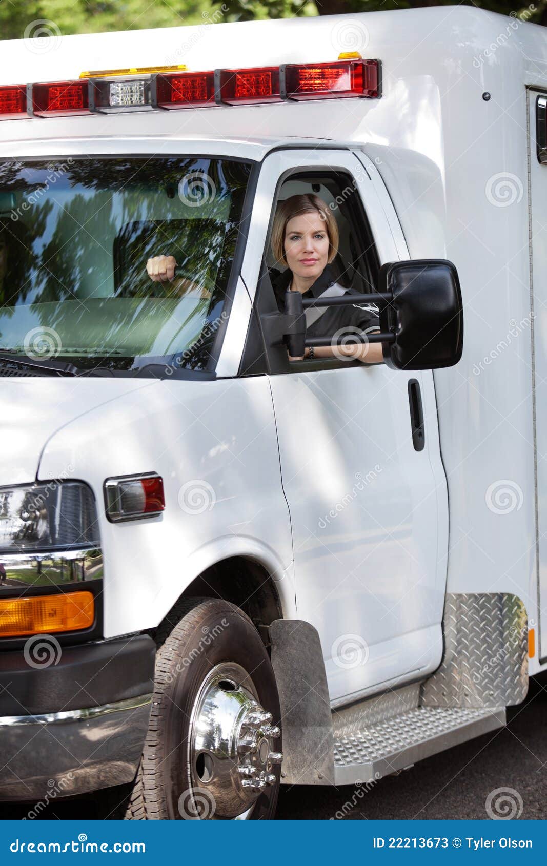 Woman Ambulance Driver Stock Photos - Image: 22213673