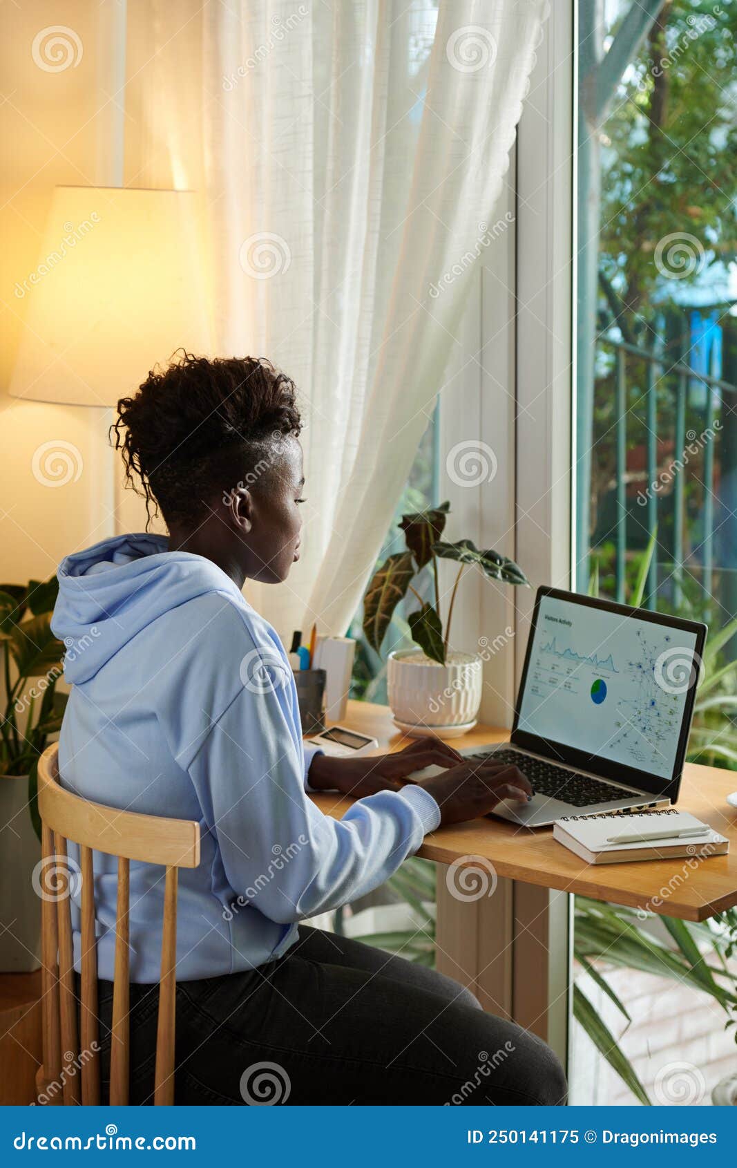 Woman Analyzing Data in Report Stock Image - Image of entrepreneur ...
