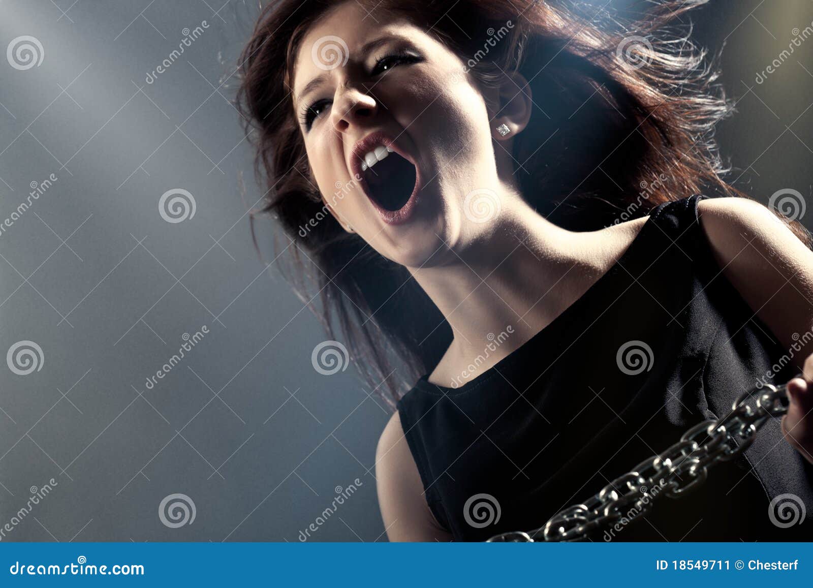 Woman anger face stock image. Image of people, expression - 18549711