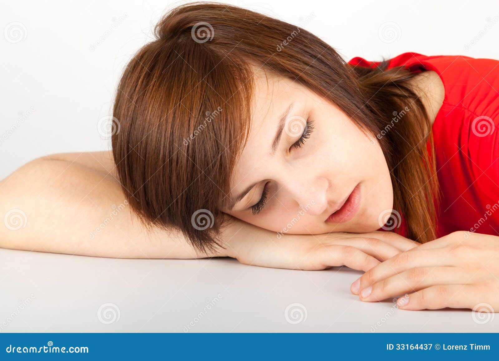 The Woman is Angrily Sitting at the Table Stock Image - Image of ...