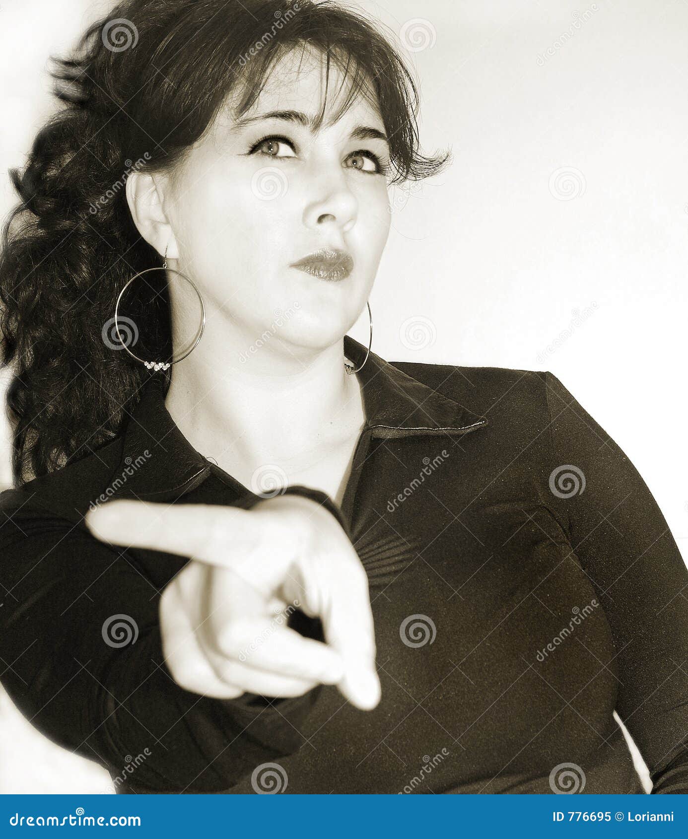 Woman with Angry Facial Expression Stock Image - Image of girl, female ...