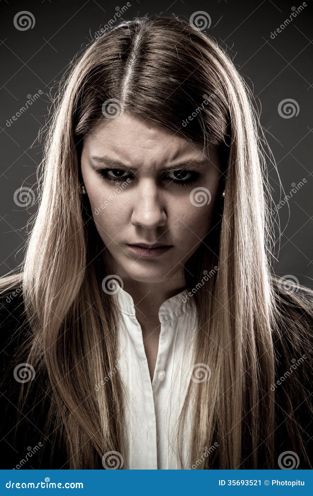 Woman angry stock image. Image of characters, grin, face - 35693521