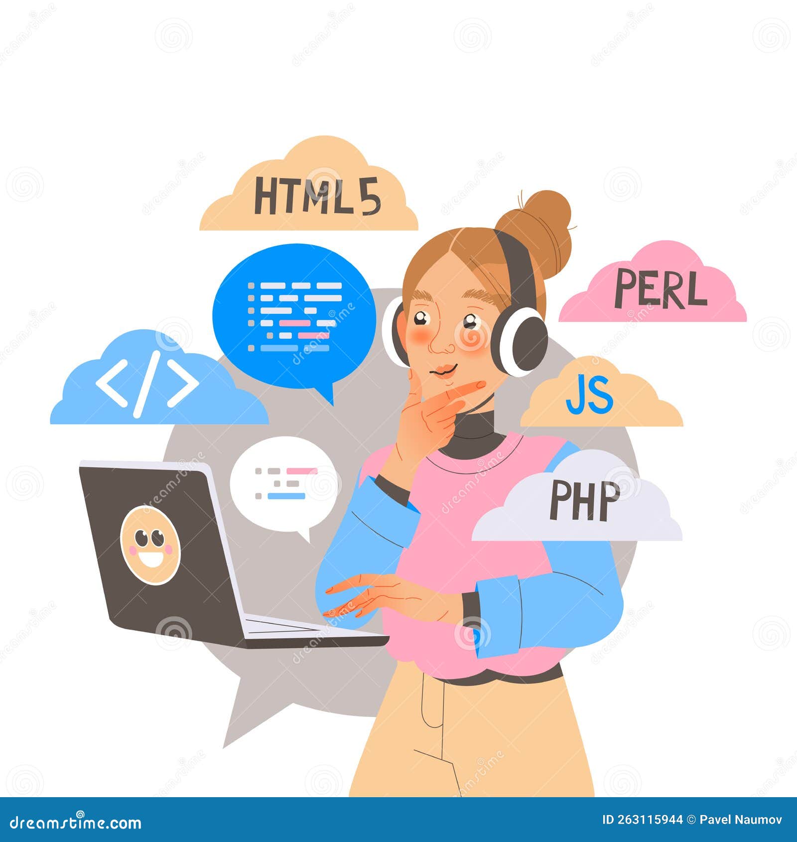 Woman App Dev With Laptop Professional Developing And Coding Software