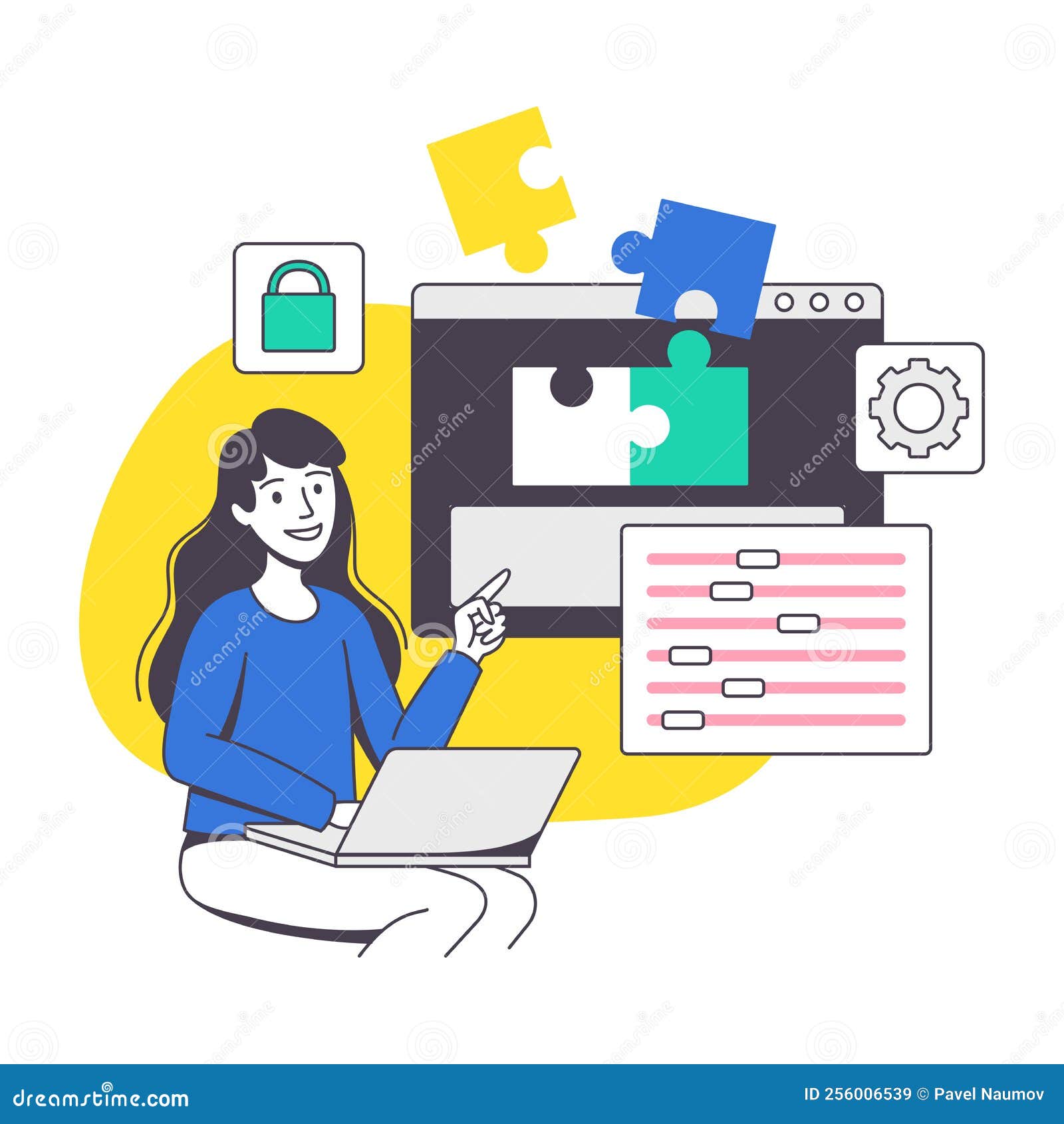 Woman App Dev Professional Developing Software Application For Mobile