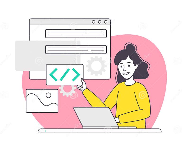 Woman App Dev Professional Developing Software Application For Mobile