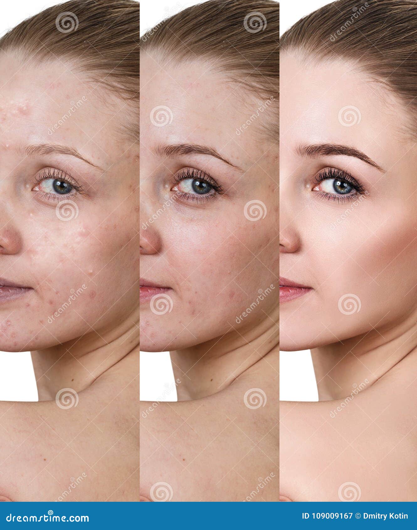 Woman Applying Makeup by Steps. Stock Image - Image of blush, makeup ...