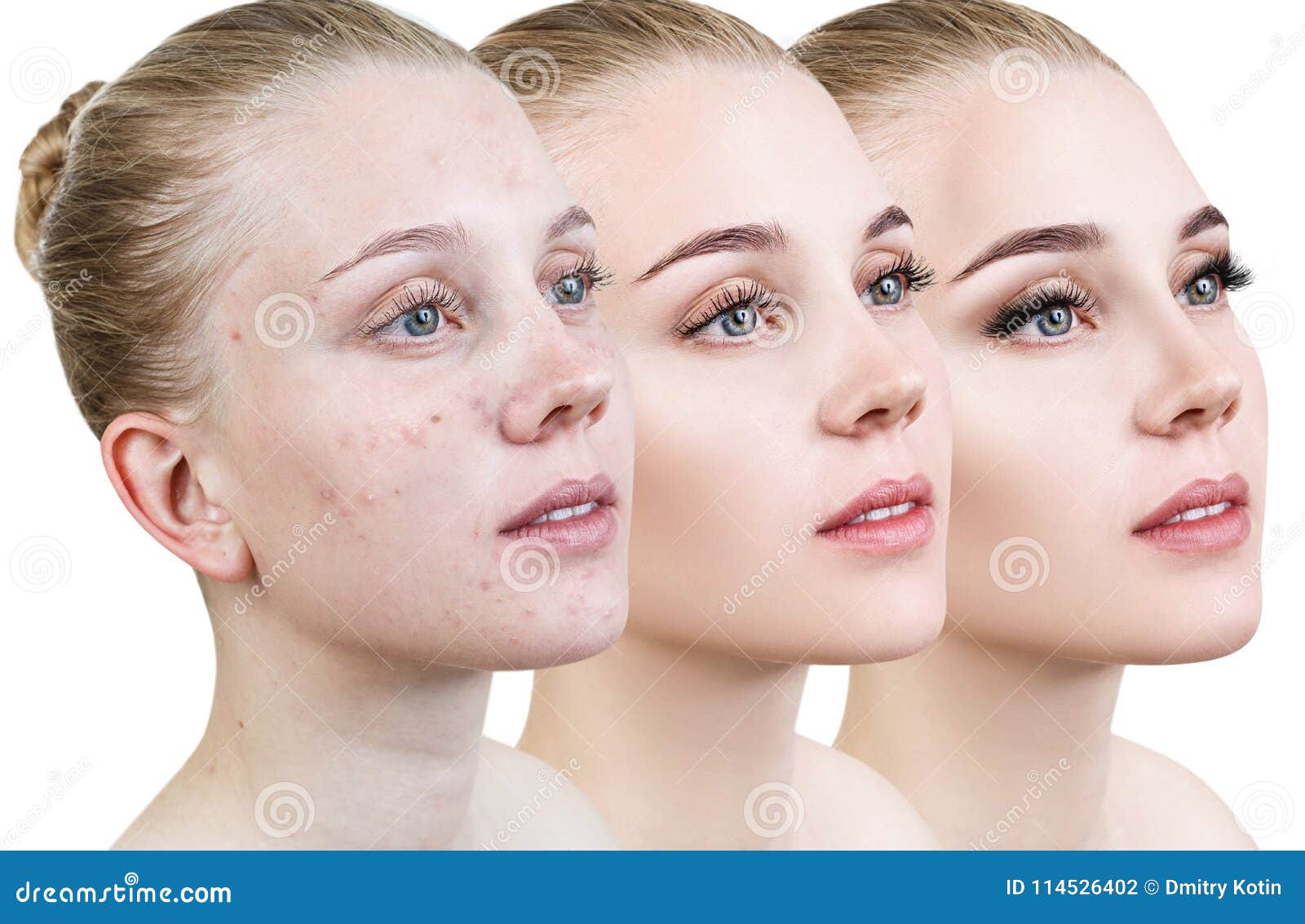 Woman Applying Makeup by Steps. Stock Photo - Image of eyelashes, care ...
