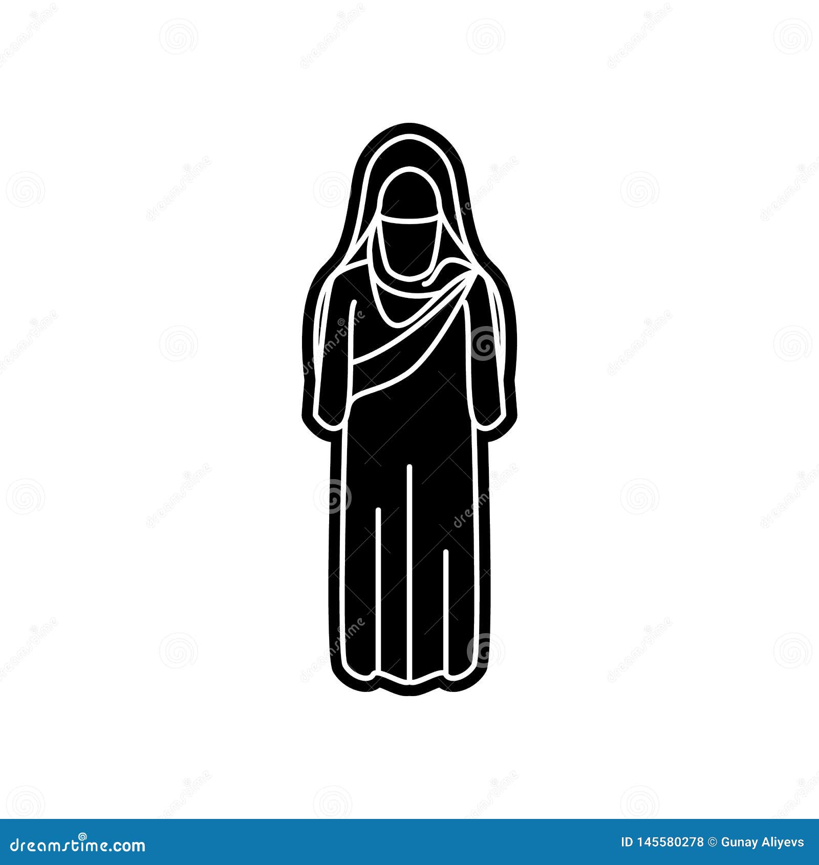 Woman Arabic Icon. Element of Arabian for Mobile Concept and Web Apps ...