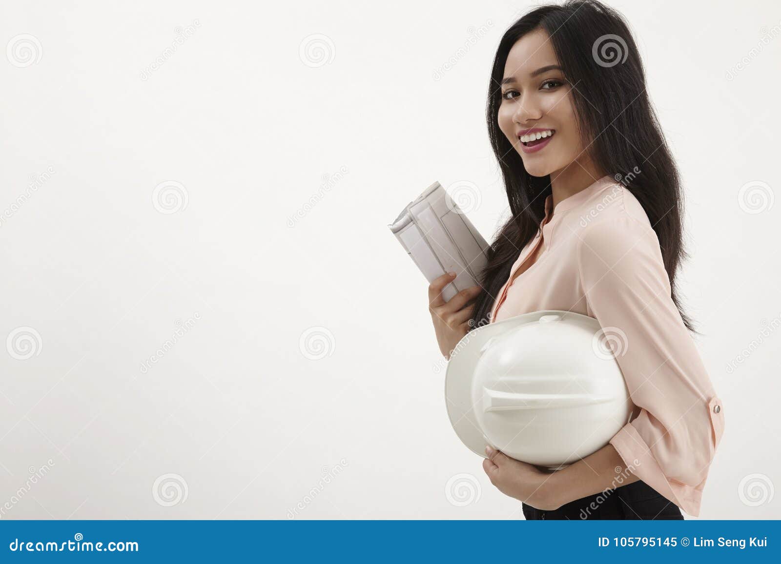 Woman engineer stock image. Image of people, designer - 105795145