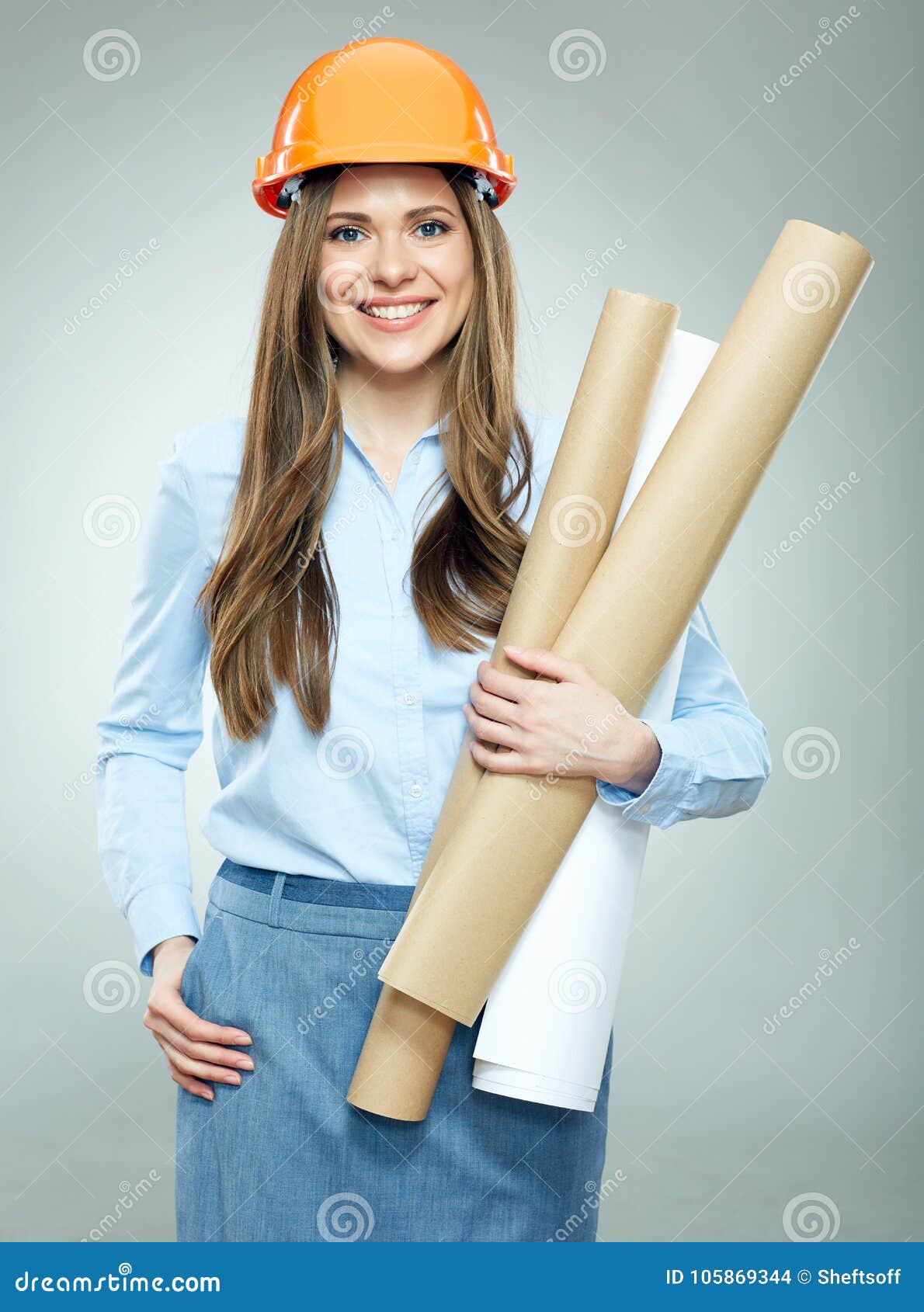 Woman Architect Wearing Builder Helmet Stock Photo - Image of technical ... Woman Architect Wearing Builder Helmet Stock Photo - Image of technical ...